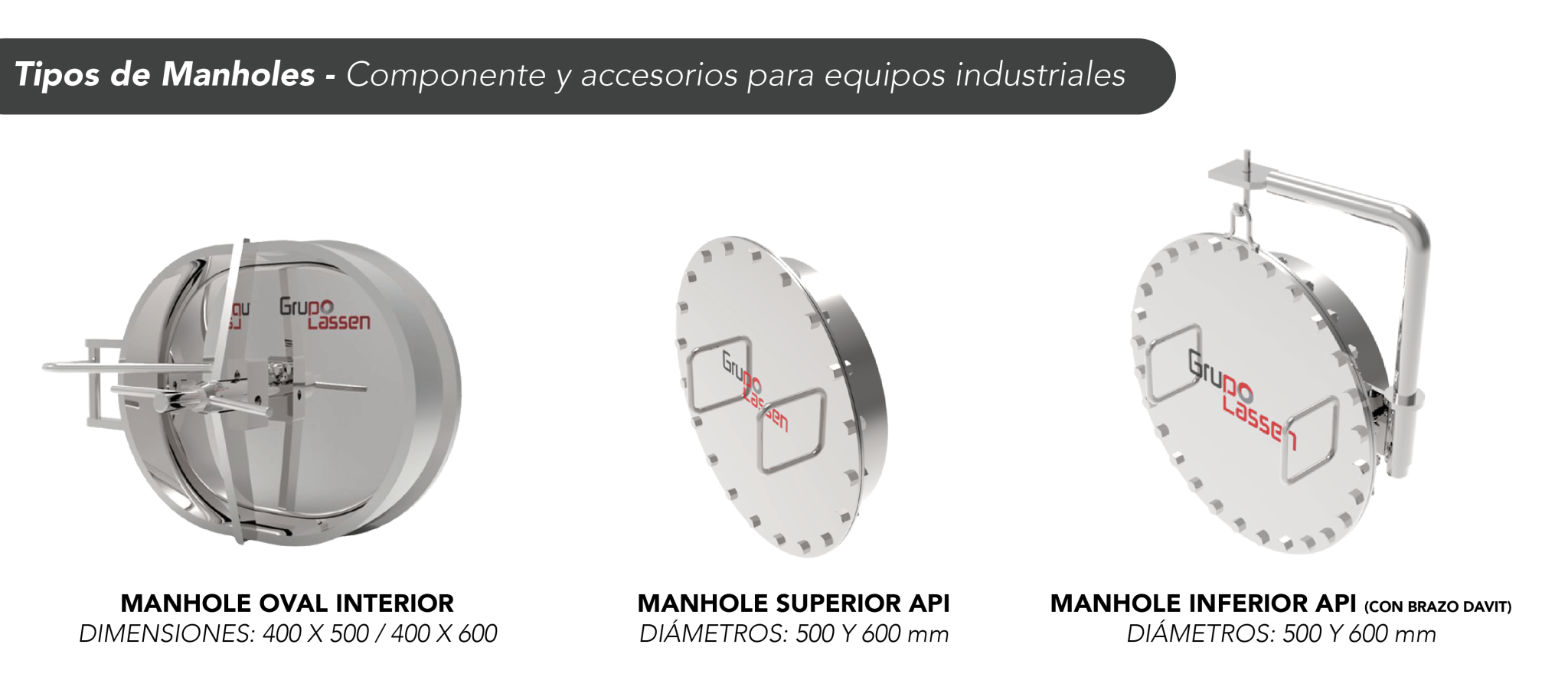 MANHOLES Y MIRILLAS: Componentes y accesorios para equipos de ...